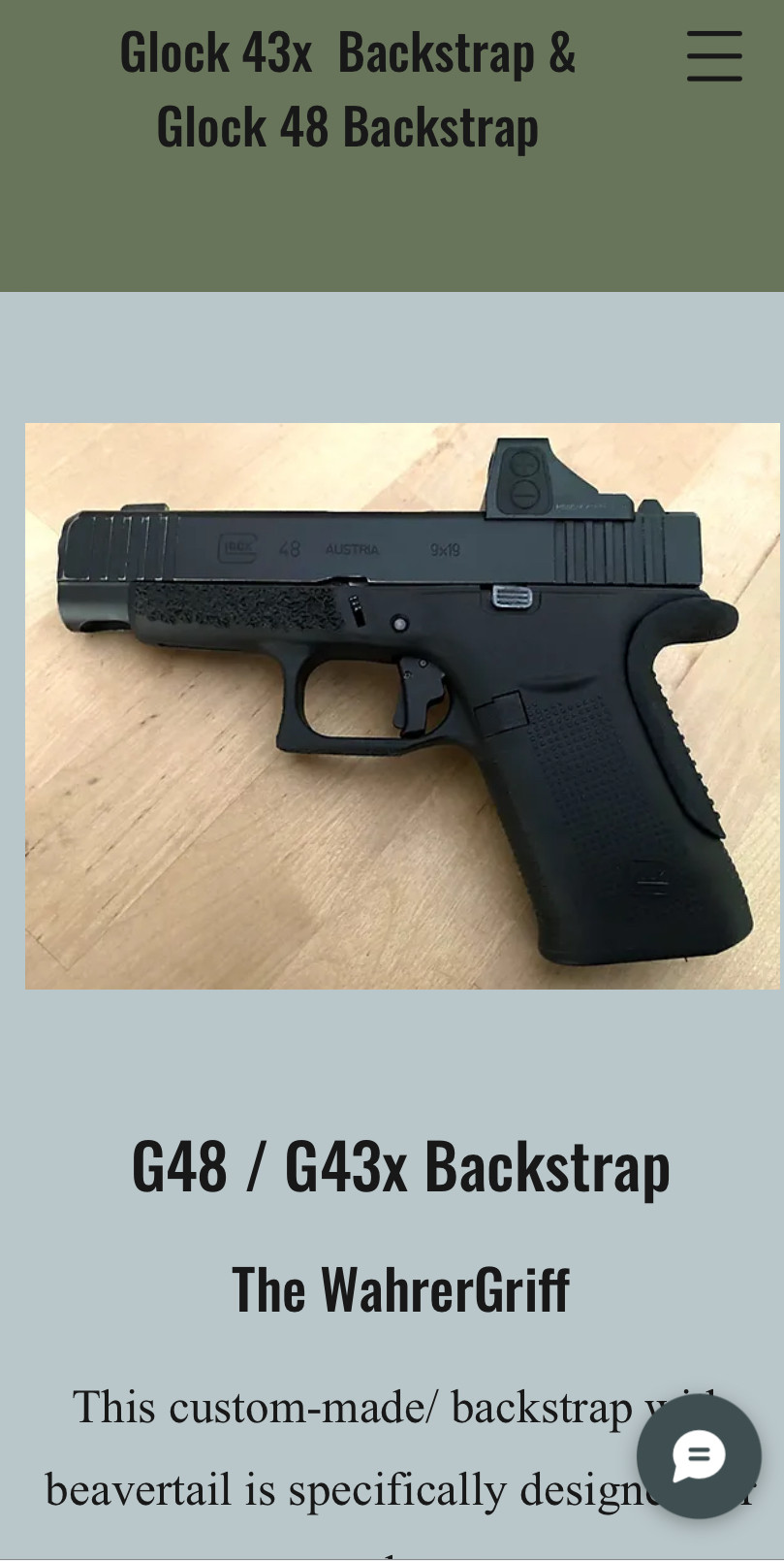 Glock 48 / 43x backstrap - AR15.COM